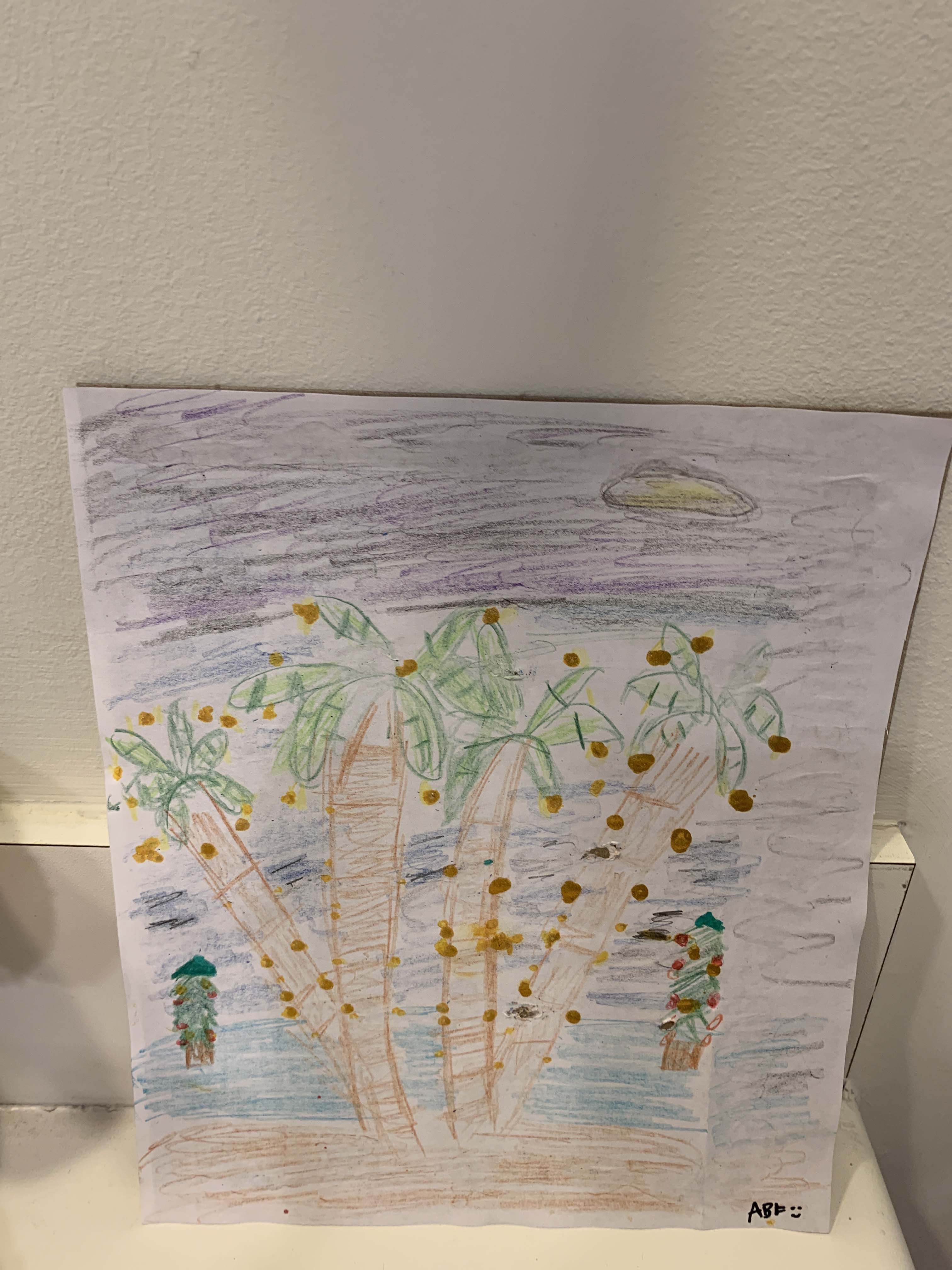 Golden Lit Palm Trees | The Walt Disney Family Museum
