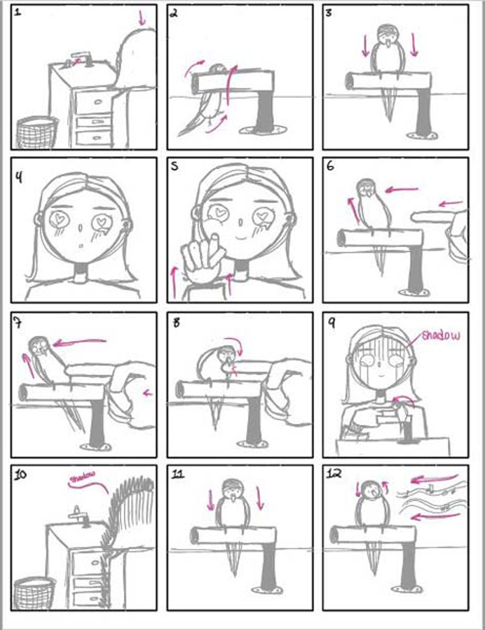 Bird Dance Storyboard | The Walt Disney Family Museum